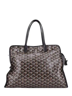 Goyard Hardy Pet Carrier Coated Canvas Pm - Black