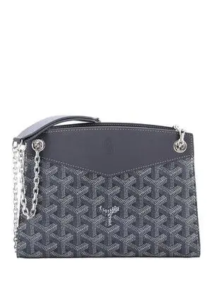 Goyard Structured Rouette Chain Shoulder Bag Coated Canvas Mini - Grey