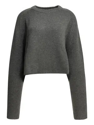 LISA YANG Lisa Yang Cropped Crew Neck Knitted Sweater