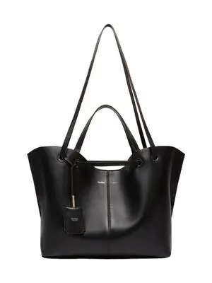 Max Mara Shopper In Nappa Double - Black