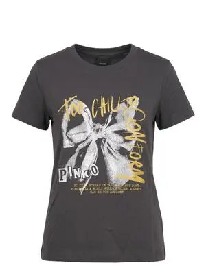 Pinko Logo-print T-shirt - Black