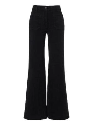 NILI LOTAN Florence Corduroy Wide-leg Pants - Black