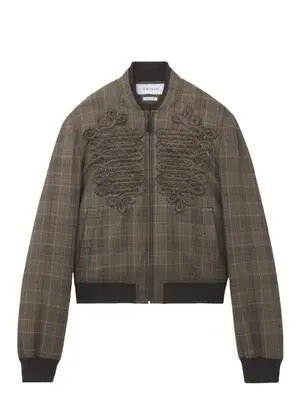 Alexander McQueen Prince Of Wales Check Bomber Jacket - Brown