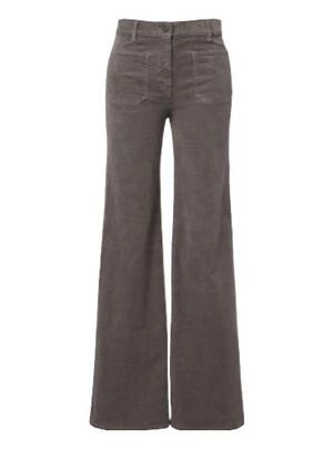 NILI LOTAN Florence Corduroy Wide-leg Pants - Grey