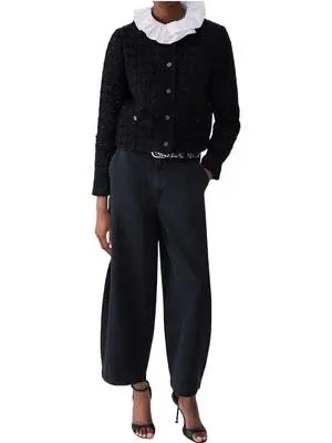 Liu Jo Bouclé Jacket - Black
