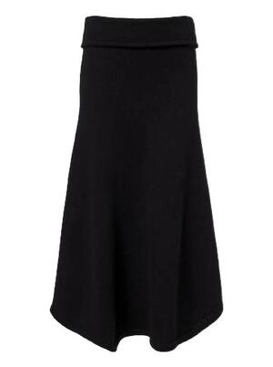 AYA MUSE Ken Cotton Midi Skirt - Black