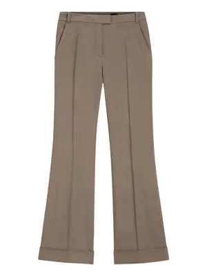 HUGO BOSS Hugo Boss Flared-Fit Stretch Gabardine Trousers