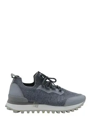 Eleventy Panelled Lace-up Sneakers - Medium Gray