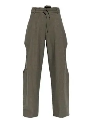 Christopher Esber Tailored Trousers With Drawstring Detail - Stone