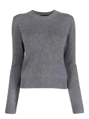 LISA YANG Long-sleeved Crew Neck Sweater - Grey