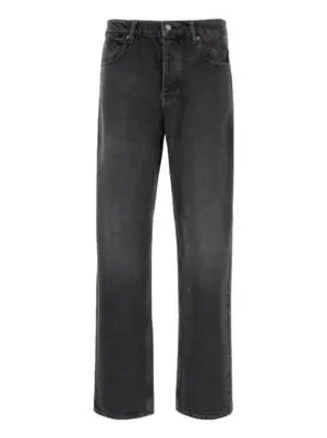 MARINE SERRE Moon Print Straight-leg Jeans - Black