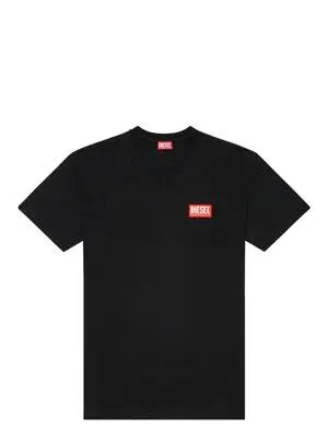 DIESEL® T-boxt-lab Jacquard Logo Patch T-shirt - Black