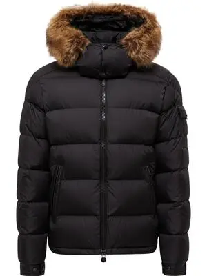 Moncler Maya Hooded Short Down Jacket - Black