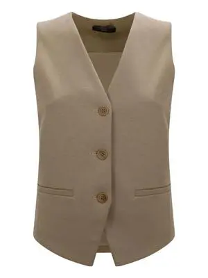 MAX MARA Weekend Max Mara V-Neck Sleeveless Gilet