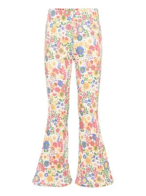 Stella McCartney Floral Print Flared Trousers - Multicolor