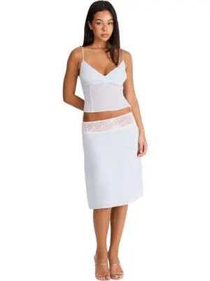 SASHA THERESE Evangeline Midi Skirt - Blue
