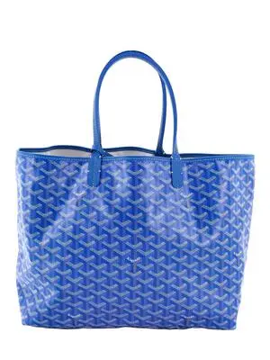Goyard Saint Louis Tote Coated Canvas Pm - Blue
