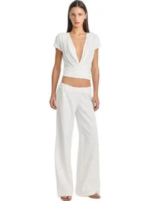 SASHA THERESE Sabine Pant - White