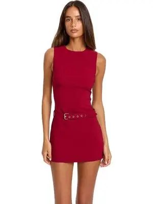 SASHA THERESE Wynonna Mini Dress - Red