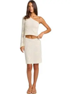 SASHA THERESE Lola Midi Skirt - Cream