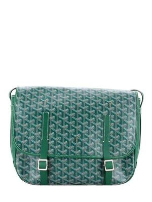 Goyard Belvedere Messenger Bag Coated Canvas Gm - Green