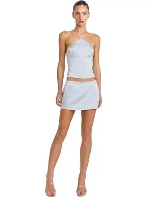SASHA THERESE Simone Mini Skirt - Blue