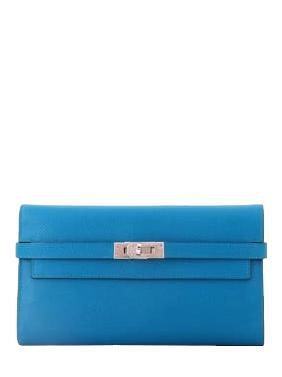 Hermès Kelly Wallet Epsom Long - Blue