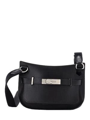 Hermès Jypsiere Bag Evergrain Mini - Black