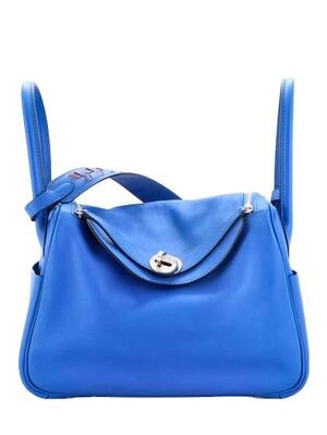 Hermès Lindy Bag Swift With Tressage Epsom 26 - Blue