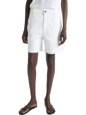 KALLMEYER Ellis Cutoff Denim Skate Shorts - Talc