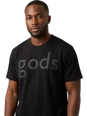AMIR JAMES CLOTHIERS Gods Essential Tee - Black