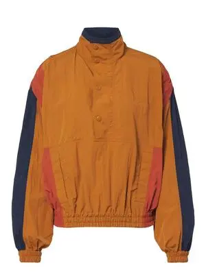 Saint Laurent Cassandre Technical Faille Jacket - Brown