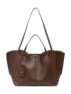 Max Mara Leather Tote Bag - Brown