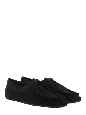 JIL SANDER Suede Lace-up Moccasins - Black