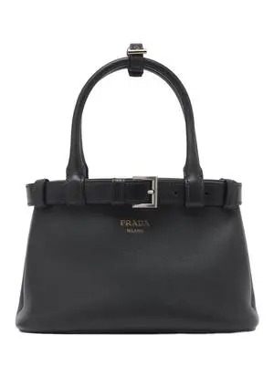 Prada Small Leather Top-handle Bag - Black