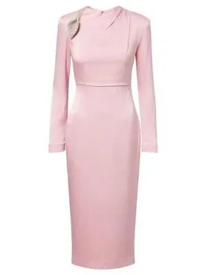 Rachel Gilbert Embellished Cocktail Dress - Pink