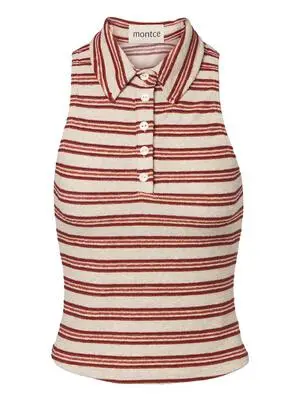 MONTCE Joan Striped Top - Beige