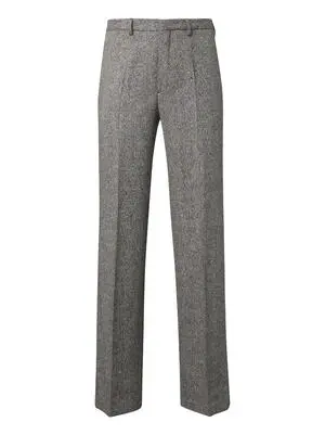 Dries Van Noten Checked Wool Straight Pants - Multicoloured