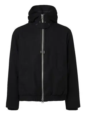 Sacai Hooded Wool Jacket - Black