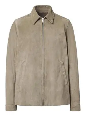 Rick Owens Brad Suede Jacket - Beige