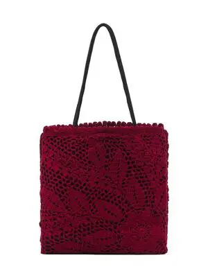 Magda Butrym Julia Crochet Top-handle Bag - Burgundy