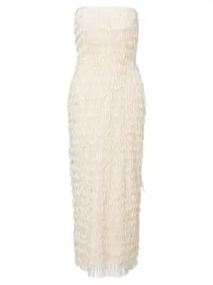 MATICEVSKI Maticevski Marigold Fringed Bustier Dress