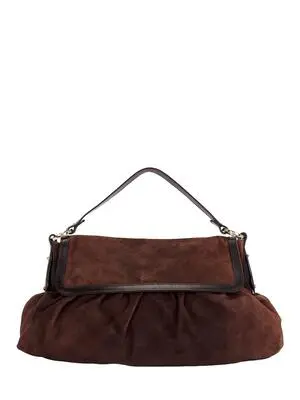 Fendi Suede Shoulder Bag - Brown
