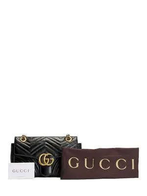 FWRD RENEW Gucci Gg Marmont Shoulder Bag - Black