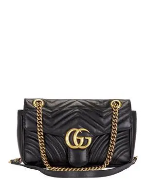 Gucci Gg Marmont Shoulder Bag - Black