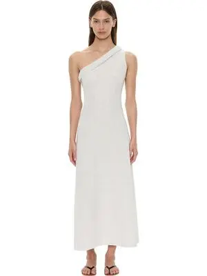 Christopher Esber Rolled Up Cutaway Tank Dress - Grey Marle