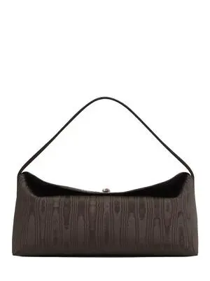 Christopher Esber Doba Quartz Turnlock Moire Shoulder Bag - Carob