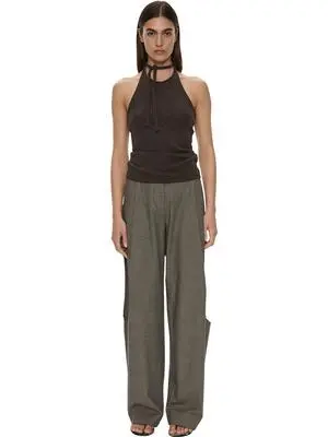 Christopher Esber Cashmere Halter Tank - Umber