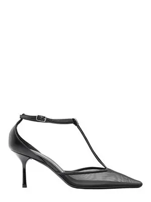 Christopher Esber T-bar Vapour Heel - Black
