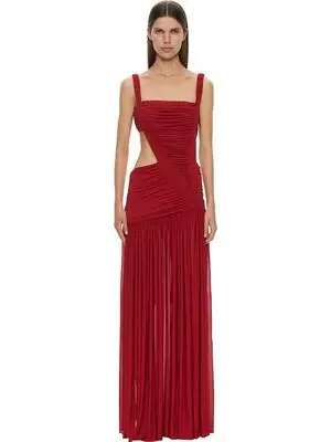 Christopher Esber Orion Separation Gown - Cranberry